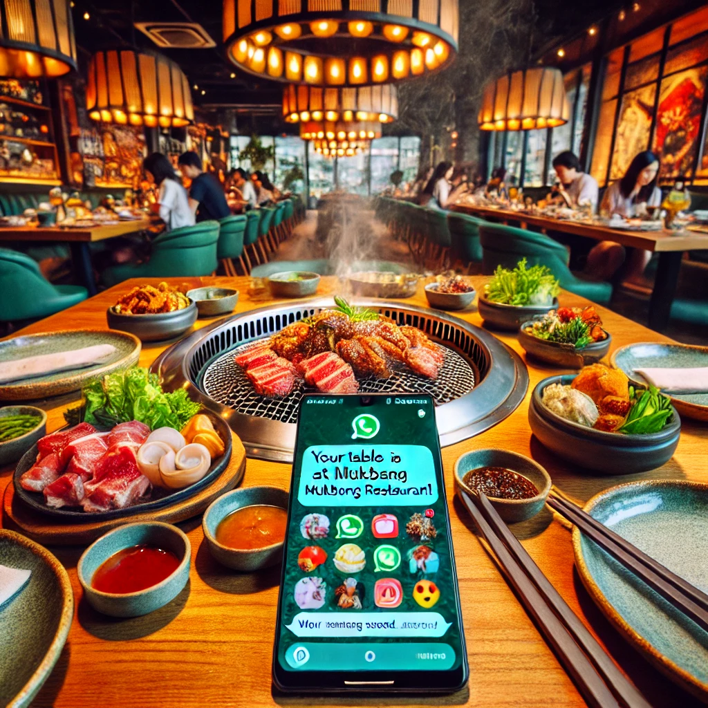 WhatsApp Booking: Easy Table Reservations at Mukbang Shows